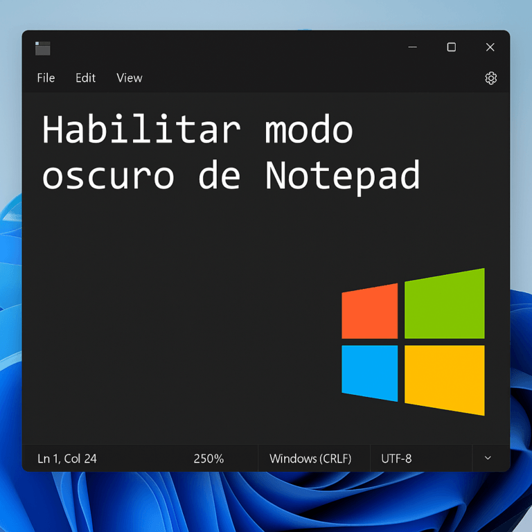 Dark Mode in Notepad ⚫ Activate it in 6 Clicks! 🌙